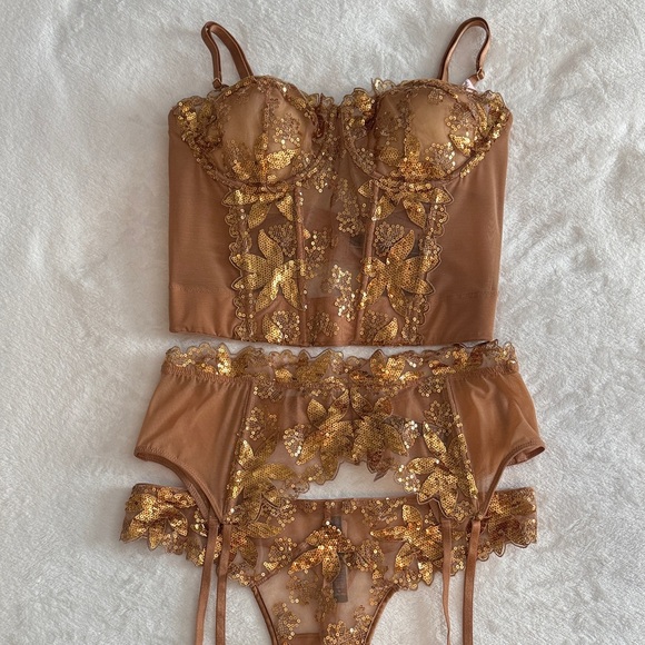 Victoria's Secret | Intimates & Sleepwear | Victorias Secret Gold ...